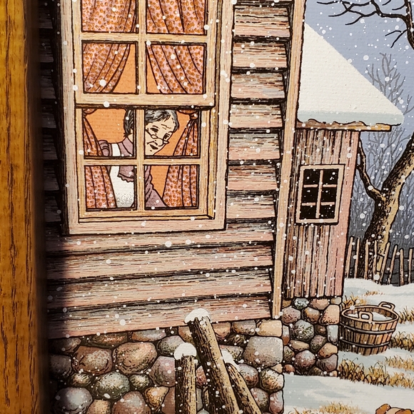 c carson | Art | C Carson Signed Print Serigraph Boy Grandmas House ...